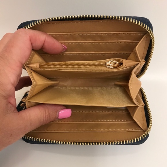Bags | Nwt Annie Small Wallet Navy | Poshmark